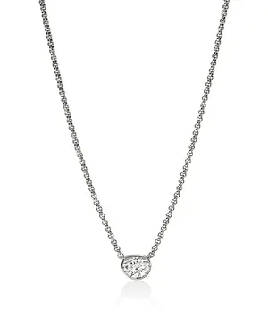 John Hardy Sterling Lab Grown Diamond Pendant Necklace - Silver