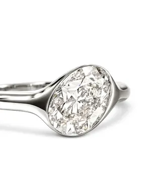 John Hardy Lovestruck Lab Grown Diamond Ring - Silver
