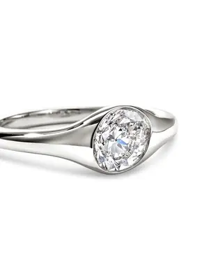 John Hardy Lovestruck Oval Solitaire Ring - Silver
