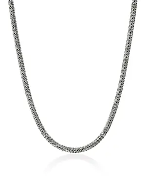 John Hardy Sterling Icon Woven Link Chain Necklace - Silver