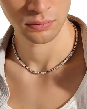 John Hardy Sterling Icon Woven Link Chain Necklace
