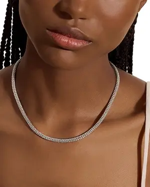 John Hardy Sterling Icon Woven Link Chain Necklace
