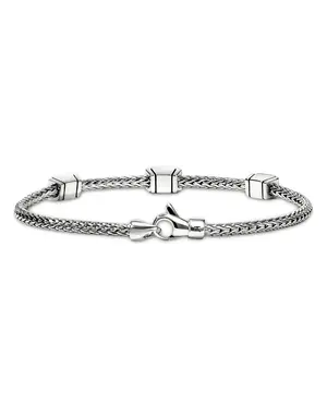 John Hardy Icon Diamond Pyramid Custer Chain Bracelet - Silver