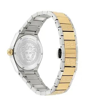 Versace V-auria 35mm Watch - Two Tone