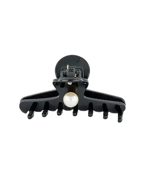 Alexandre De Paris Blanche Pearl Acetate Hair Claw Clip - Black