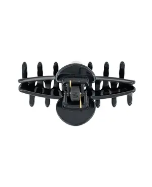 Alexandre De Paris Blanche Pearl Acetate Hair Claw Clip - Black