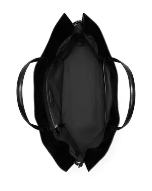 Tory Burch Ella Natuura Drawstring Tote Bag - Black