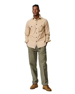 AUBIN Henderson Canvas Relaxed Fit Overshirt