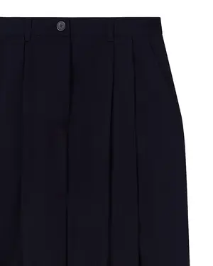 Emporio Armani Pleated Wool Trousers