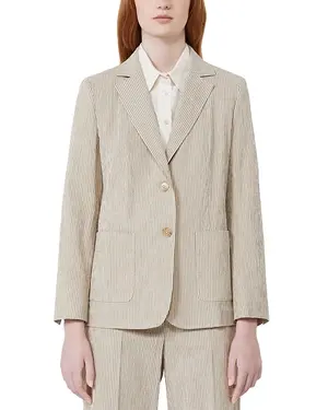 Max Mara Wkdaletta Seersucker Blazer