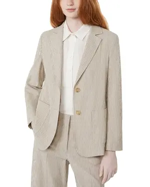 Max Mara Wkdaletta Seersucker Blazer