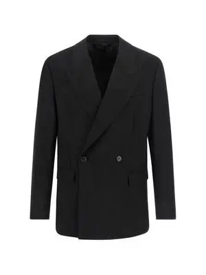 MFPEN Double-breasted Peaked-lapel Blazer