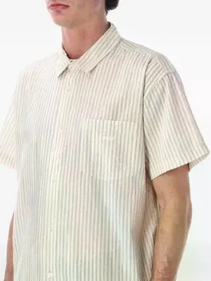 Obey Alan Striped Chest-pocket Shirt