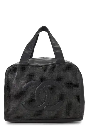 Chanel Perforated Leather Bowler
