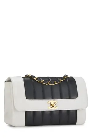 Chanel Vertical Lambskin Border Flap Bag