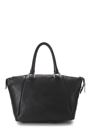 Prada Vitello Daino Handbag - Black