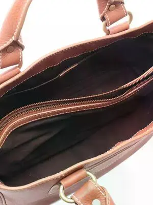 Celine 2000s Boogie Leather Tote Bag - Brown