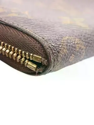 LOUIS VUITTON 2009 Monogram Zip Wallet - Brown