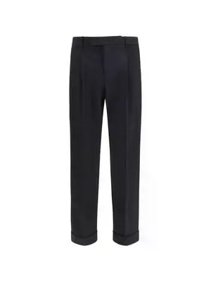 CRUNA Single-pleat Carrot Trousers