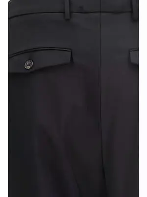 CRUNA Single-pleat Carrot Trousers