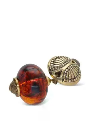 Vintage Engraved Clip-on Earrings