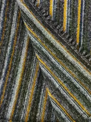 ROBERTO COLLINA Striped Blanket