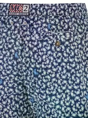 MC2 SAINT BARTH Micro-print Drawstring Swim Shorts