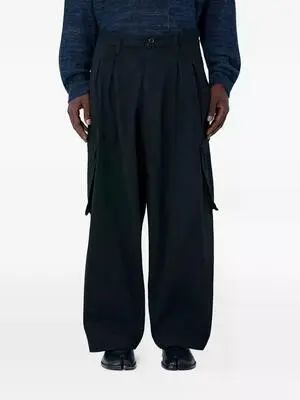 Yohji Yamamoto Belt-loop Pocket Trousers