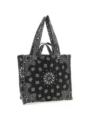 CALL IT BY YOUR NAME Quilted Bandana Print Tote Bag
