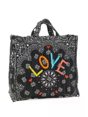 CALL IT BY YOUR NAME Quilted Bandana Print Tote Bag