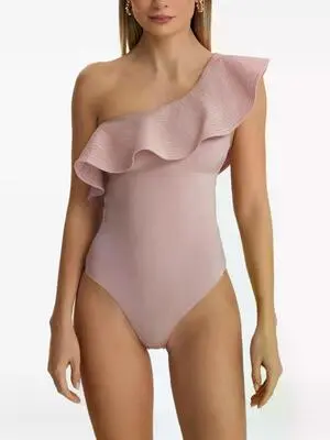 SOFIA ERHAN Grace Ruffled One-shoulder Swimsuit - Pink