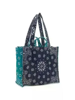 CALL IT BY YOUR NAME Quilted Padded Bandana Print Tote Bag