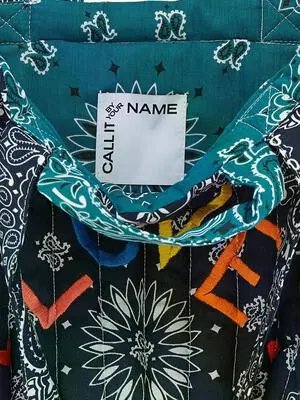 CALL IT BY YOUR NAME Quilted Padded Bandana Print Tote Bag