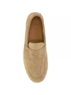 ABARCA Topstitch Loafers - Neutrals