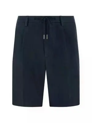 Boggi Milano Linen Drawcord Detail Shorts