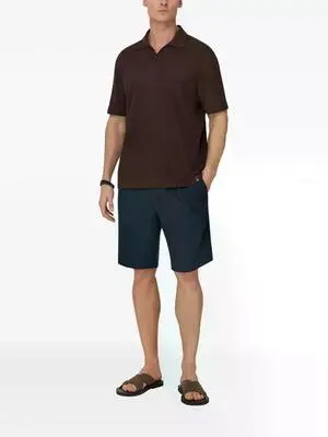 Boggi Milano Linen Drawcord Detail Shorts