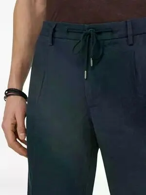 Boggi Milano Linen Drawcord Detail Shorts