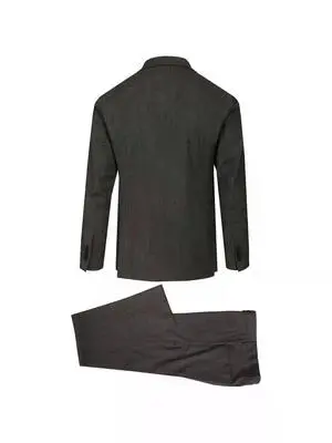 Tagliatore Notched-lapel Single-breasted Suit - Grey