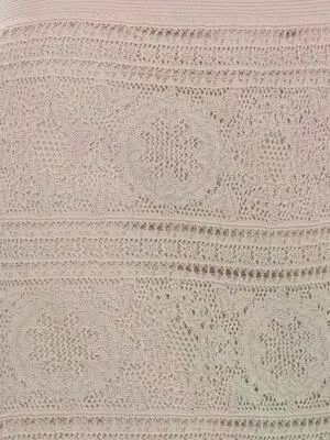 D.exterior Crochet Maxi Skirt