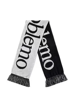 NO PROBLEMO Logo Fringed Scarf