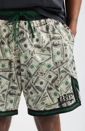 MARKET Money Arc Perforated Game Shorts