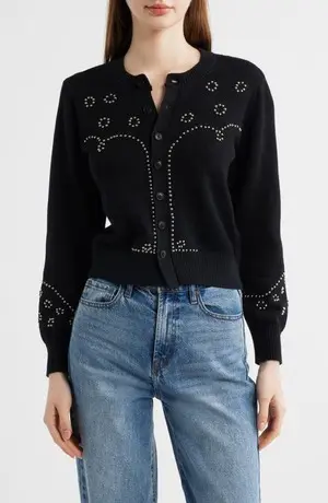 The Great. Crew Neck Cardigans For Women