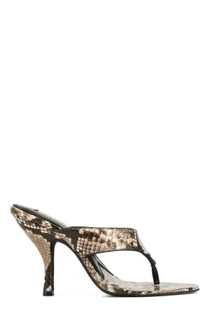 NAKED WOLFE Martine Leather Heels - Natural