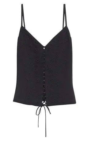 Alexander Mcqueen Lace Up Camis Tanks For Women