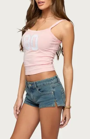 EDIKTED Appliqué Graphic Tank