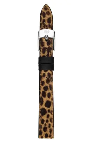 Michele 12mm Leopard Print Calf Hair Watch Band - Leopard Multi