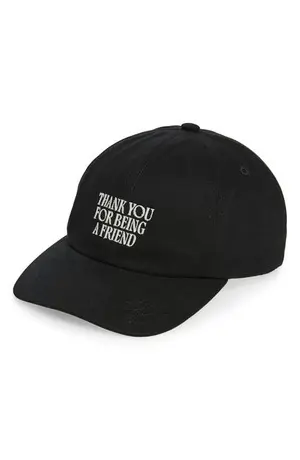 AMI Paris Embroidered Baseball Cap - Noir