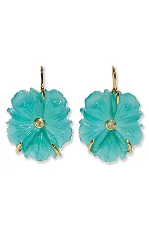 LIZZIE FORTUNATO New Bloom Drop Earrings - Blue