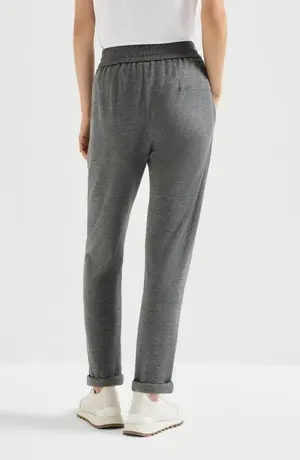 Brunello Cucinelli Interlock Trousers - Dark Grey