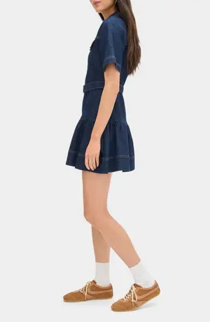ALIGNE Amanda Belted Denim Dress